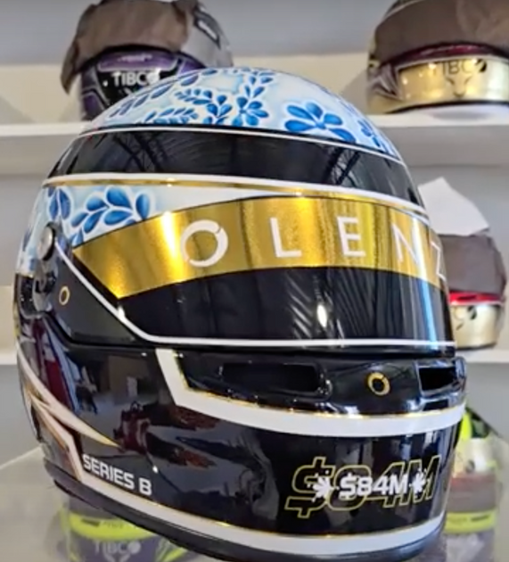 CUSTOM PAINTED F1 HELMET: For Corporate Events, Office Decor or Man Ca ...