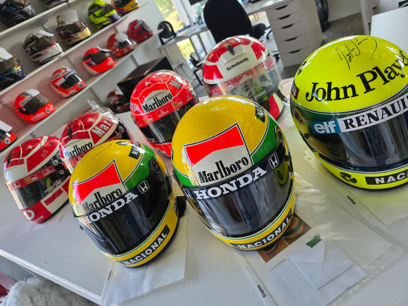🚨 VIP-Only Presale: Historic SENNA & SCHUMACHER Signed Helmets – Racing ...