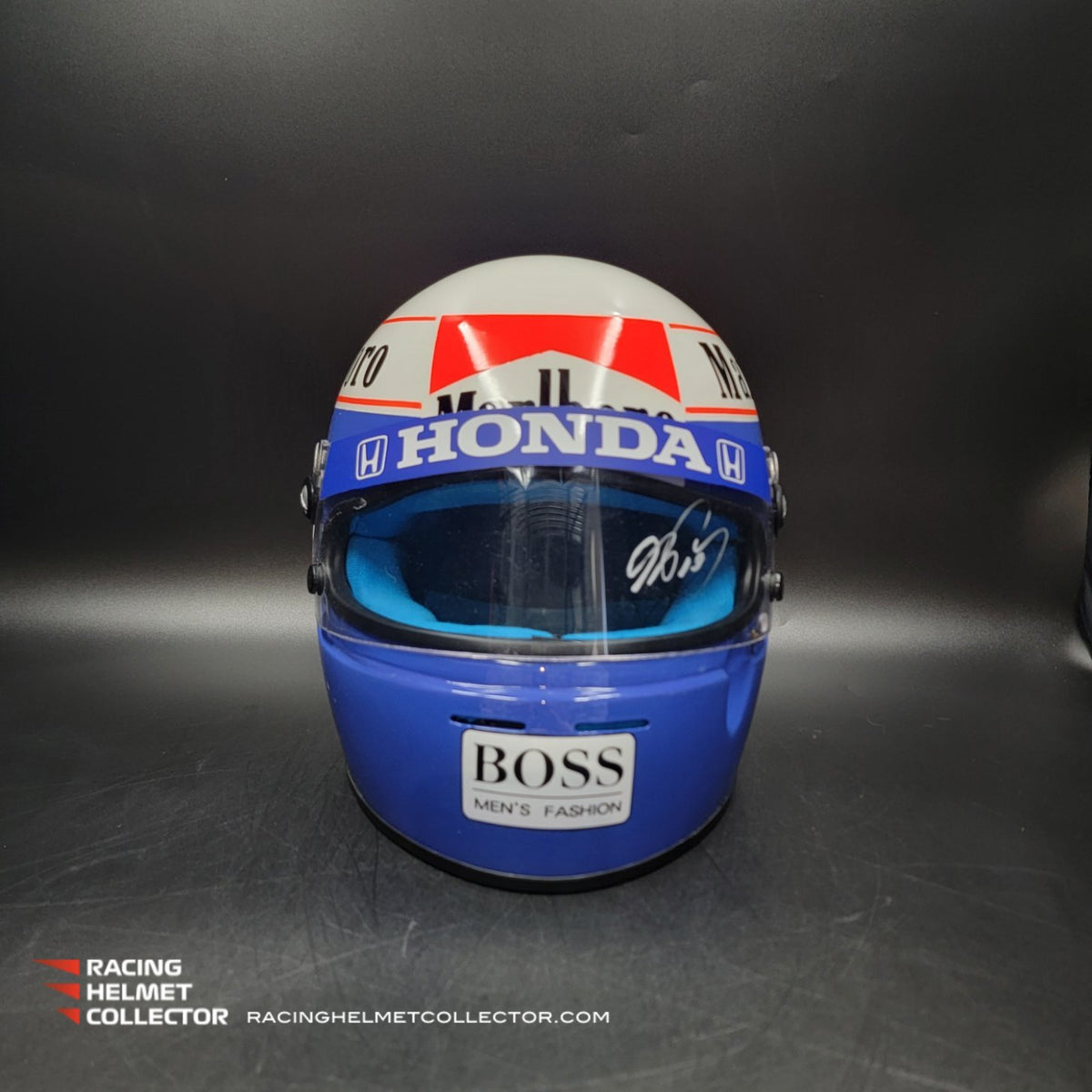 Alain Prost Signed Helmet Visor 1985 Championship Year Display Tribute ...