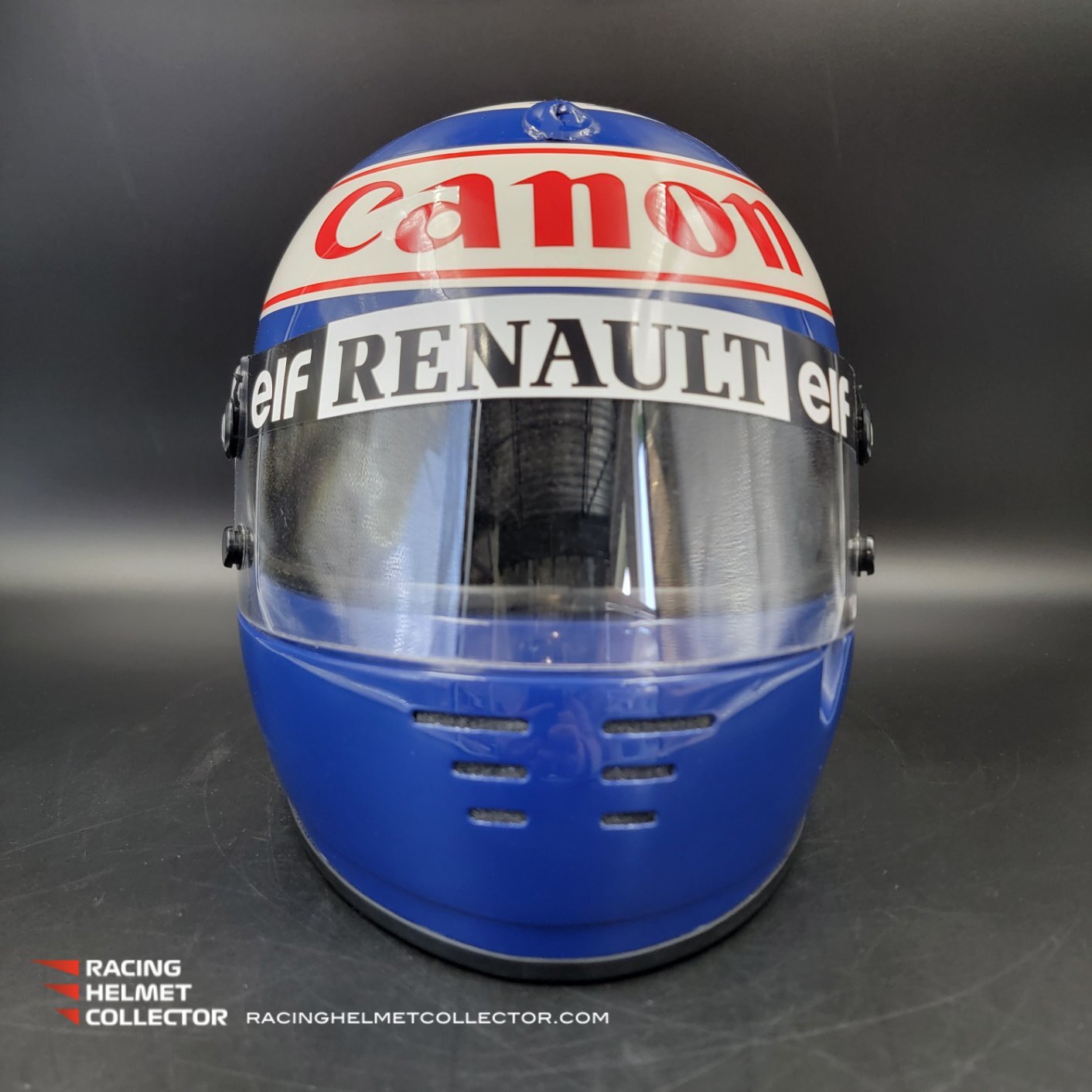 Alain Prost & Ayrton Senna Testing Helmet TRACK WORN by Prost Autograp ...