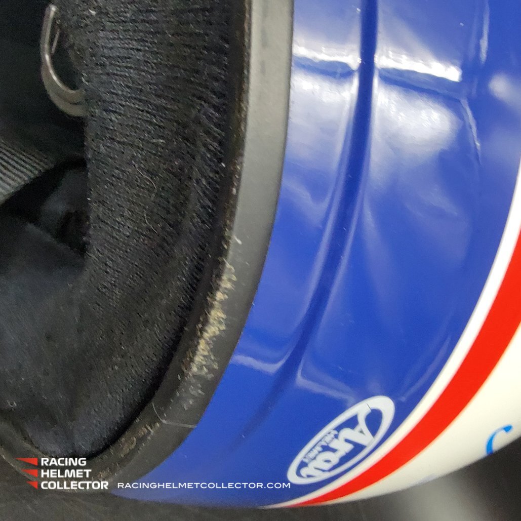 Alain Prost & Ayrton Senna Testing Helmet TRACK WORN by Prost Autograp ...