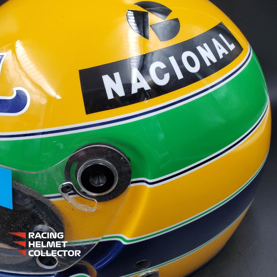 Ayrton Senna Signed Directly On Helmet 1987 LOTUS Official BELL Helmet ...