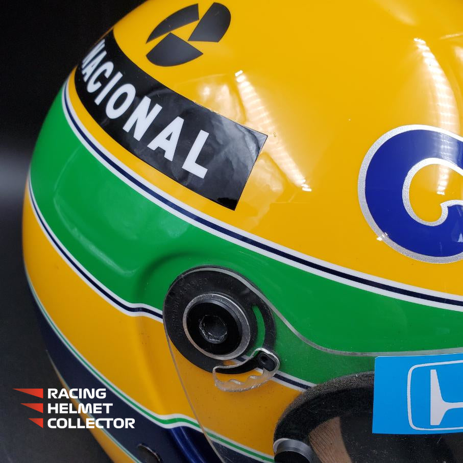 Ayrton Senna Signed Directly On Helmet 1987 LOTUS Official BELL Helmet ...