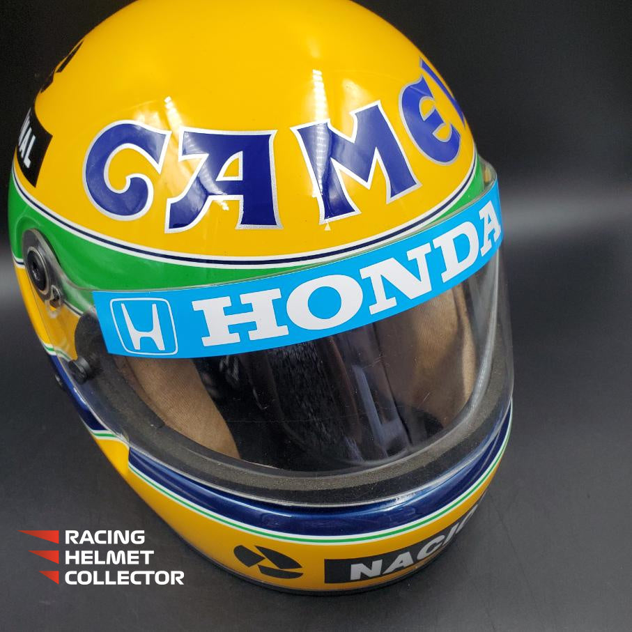 Ayrton Senna Signed Directly On Helmet 1987 LOTUS Official BELL Helmet ...