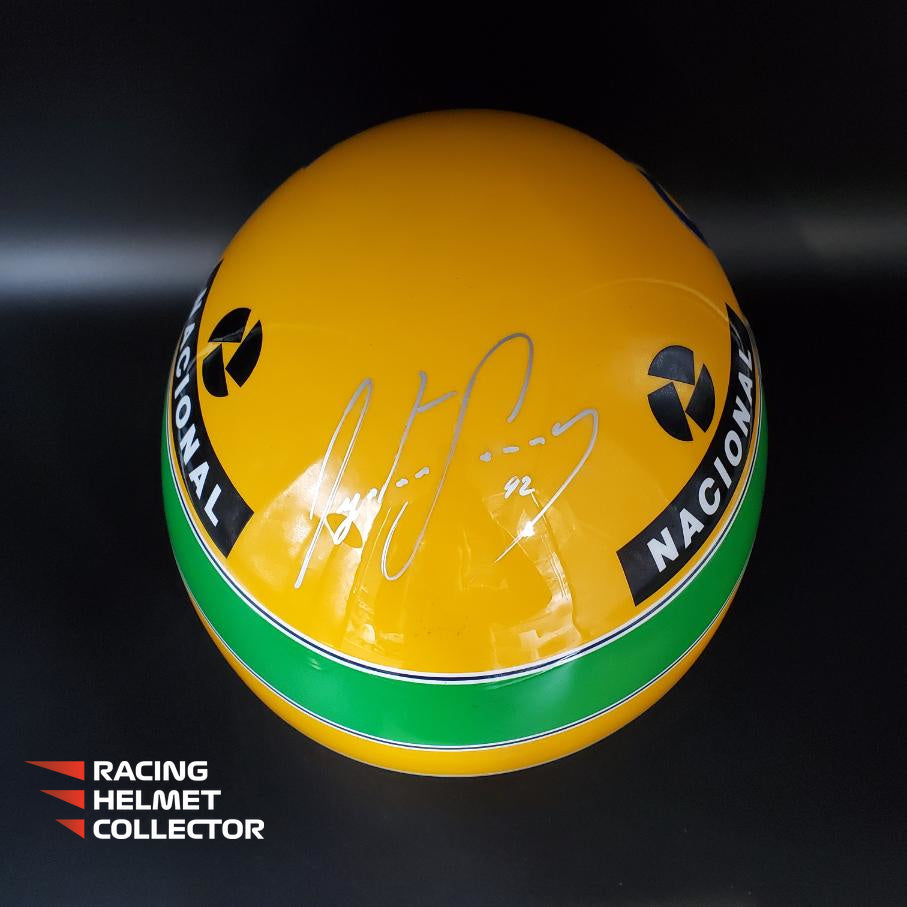 Ayrton Senna Signed Directly On Helmet 1987 LOTUS Official BELL Helmet ...