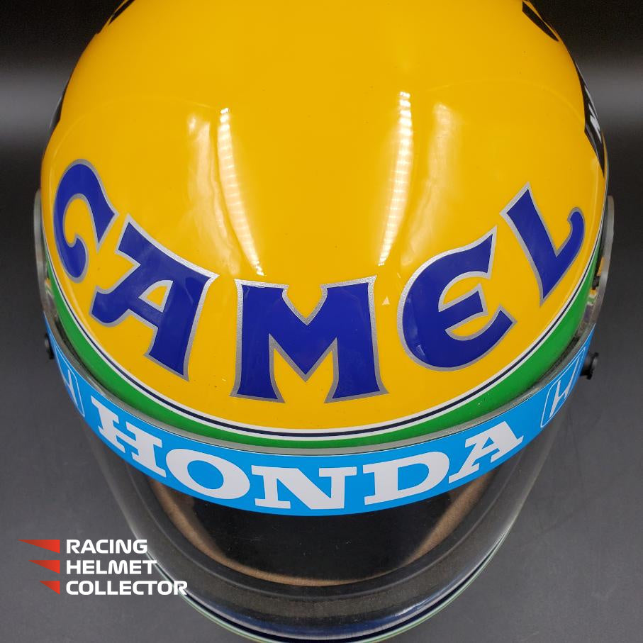 Ayrton Senna Signed Directly On Helmet 1987 LOTUS Official BELL Helmet ...