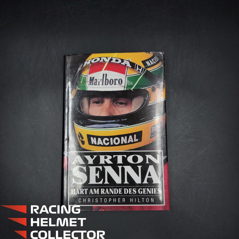 Ayrton Senna Signed German Book "Hart Am Rande Des Genies / The Hard E ...