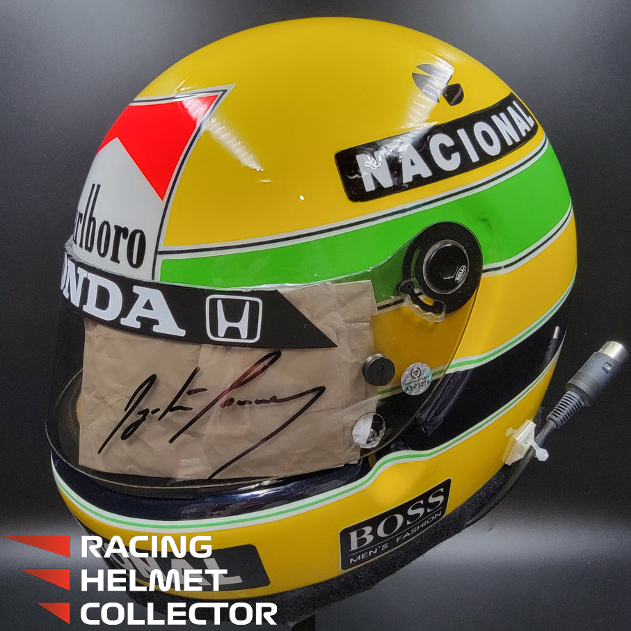 Ayrton Senna Signed Helmet 1988 BELL Official 1st Championship Year ...