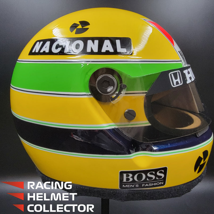 Ayrton Senna Signed Helmet 1988 BELL Official 1st Championship Year ...