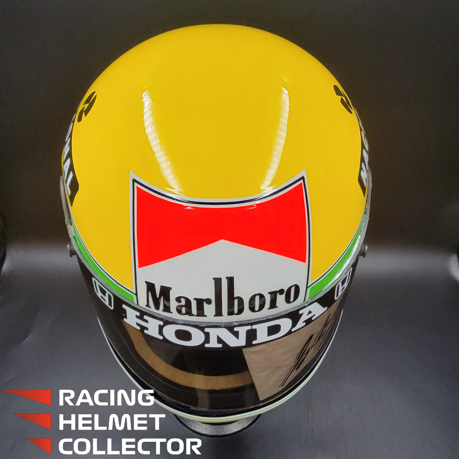 Ayrton Senna Signed Helmet 1988 BELL Official 1st Championship Year ...