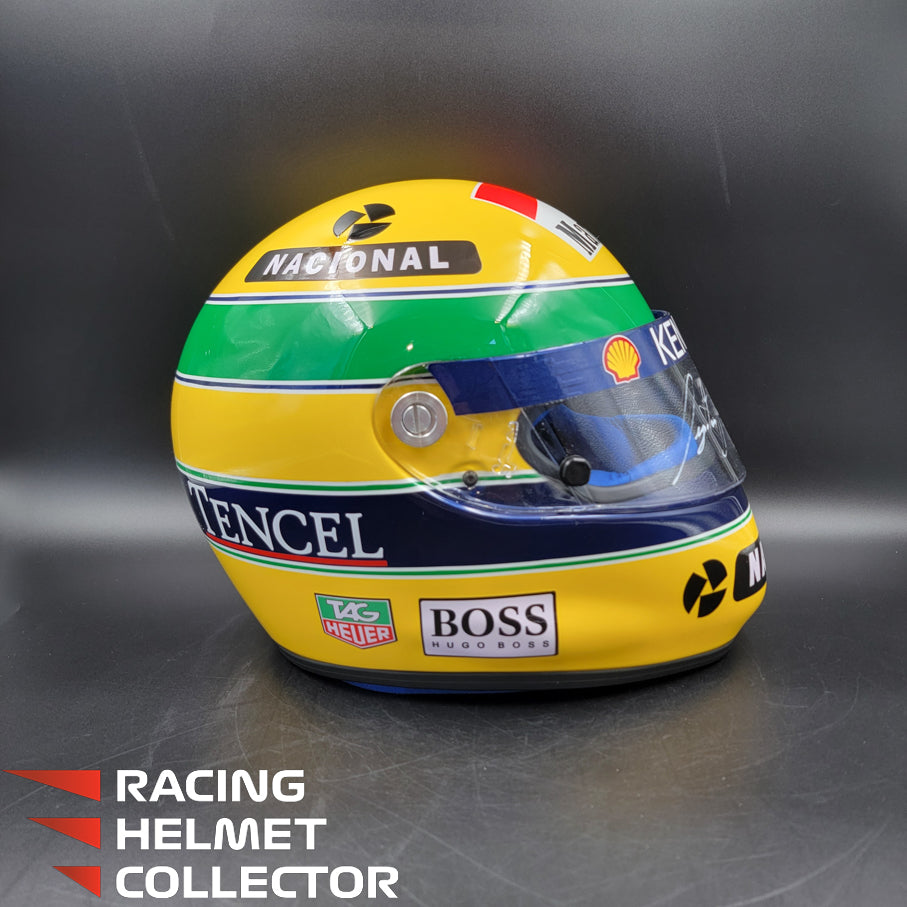 Ayrton Senna Signed Helmet 1993 Autographed Visor Full Scale Tribute F ...