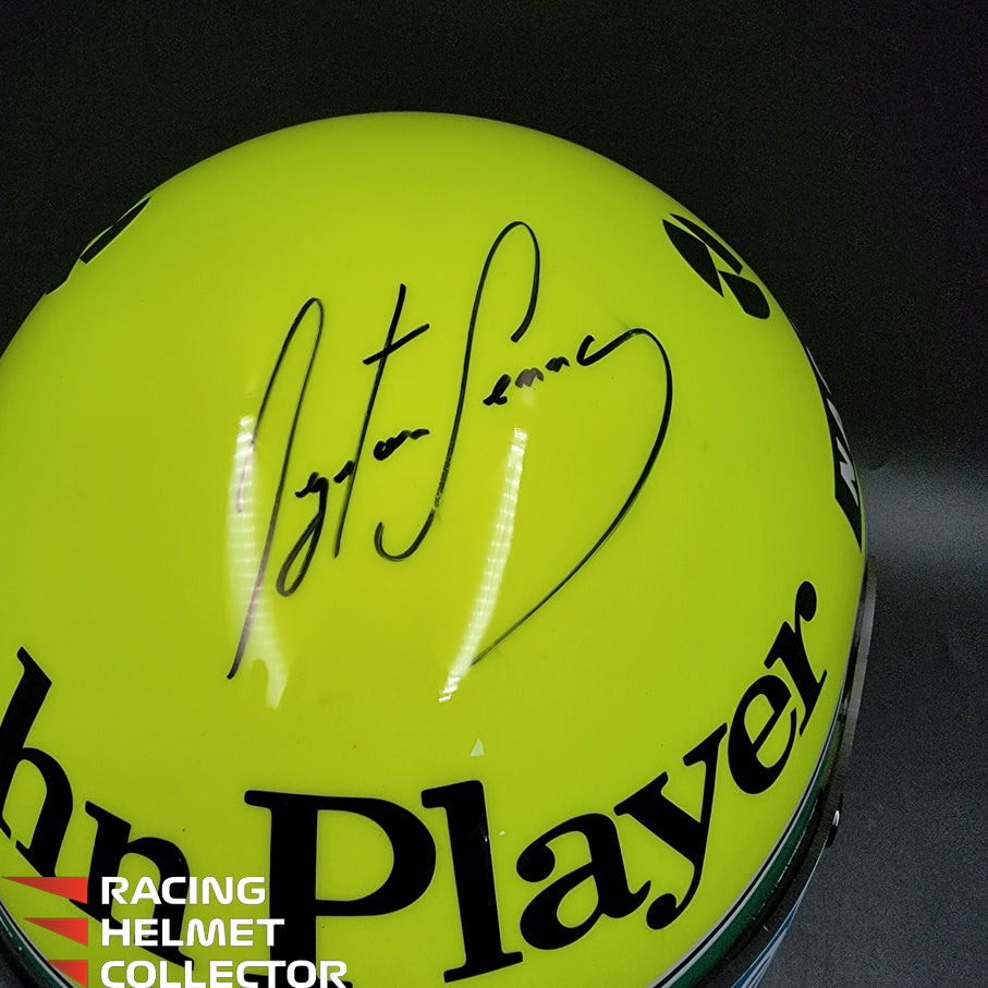 Ayrton Senna Signed Helmet DIRECT Crown Autograph 1985 Team Lotus BELL ...