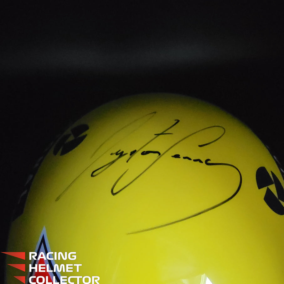 Ayrton Senna Signed Helmet DIRECT Crown BLACK Autograph 1988 Team McLa ...