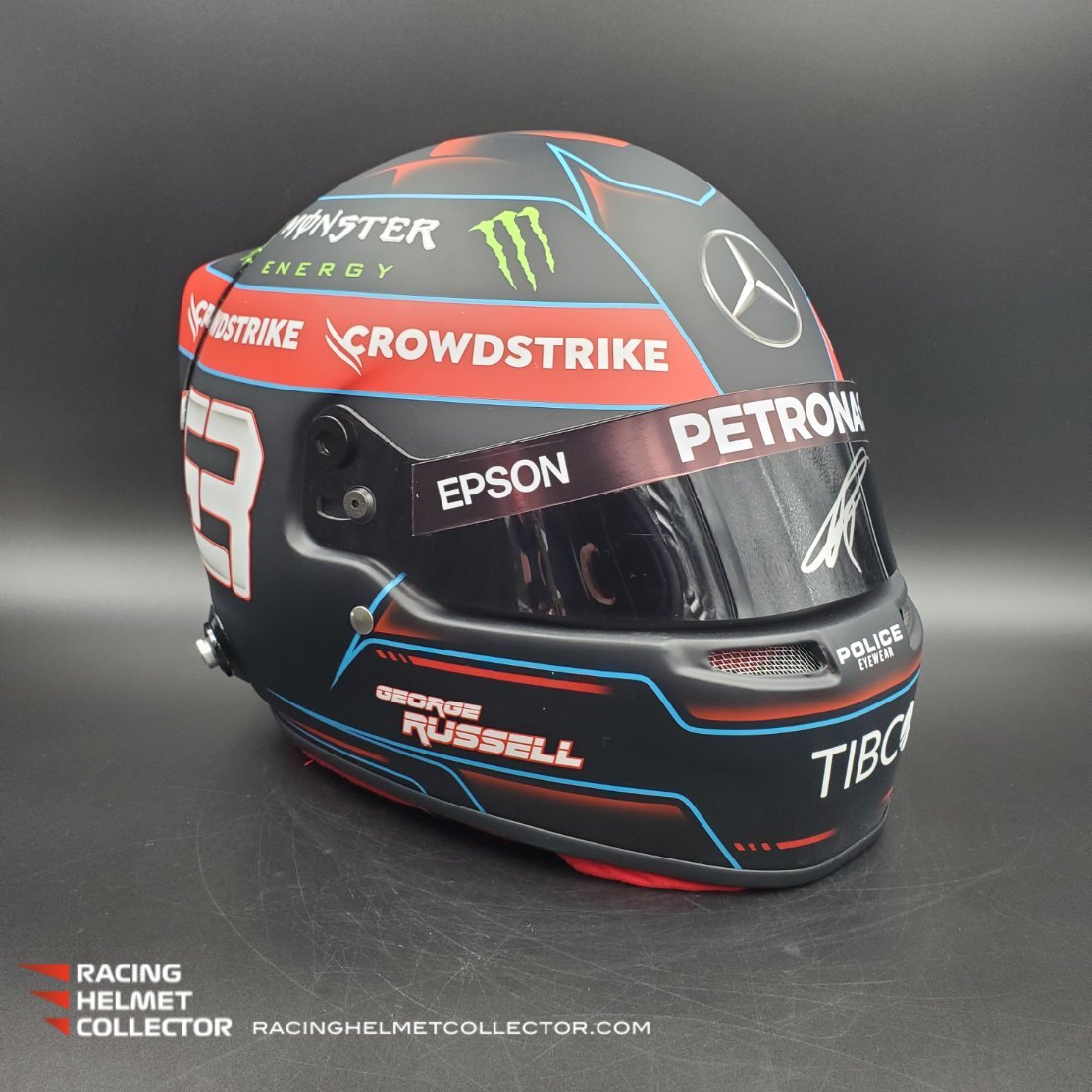 George Russell Signed Helmet 2023 Tribute Full Scale 1:1 AS-03047-SOLD ...