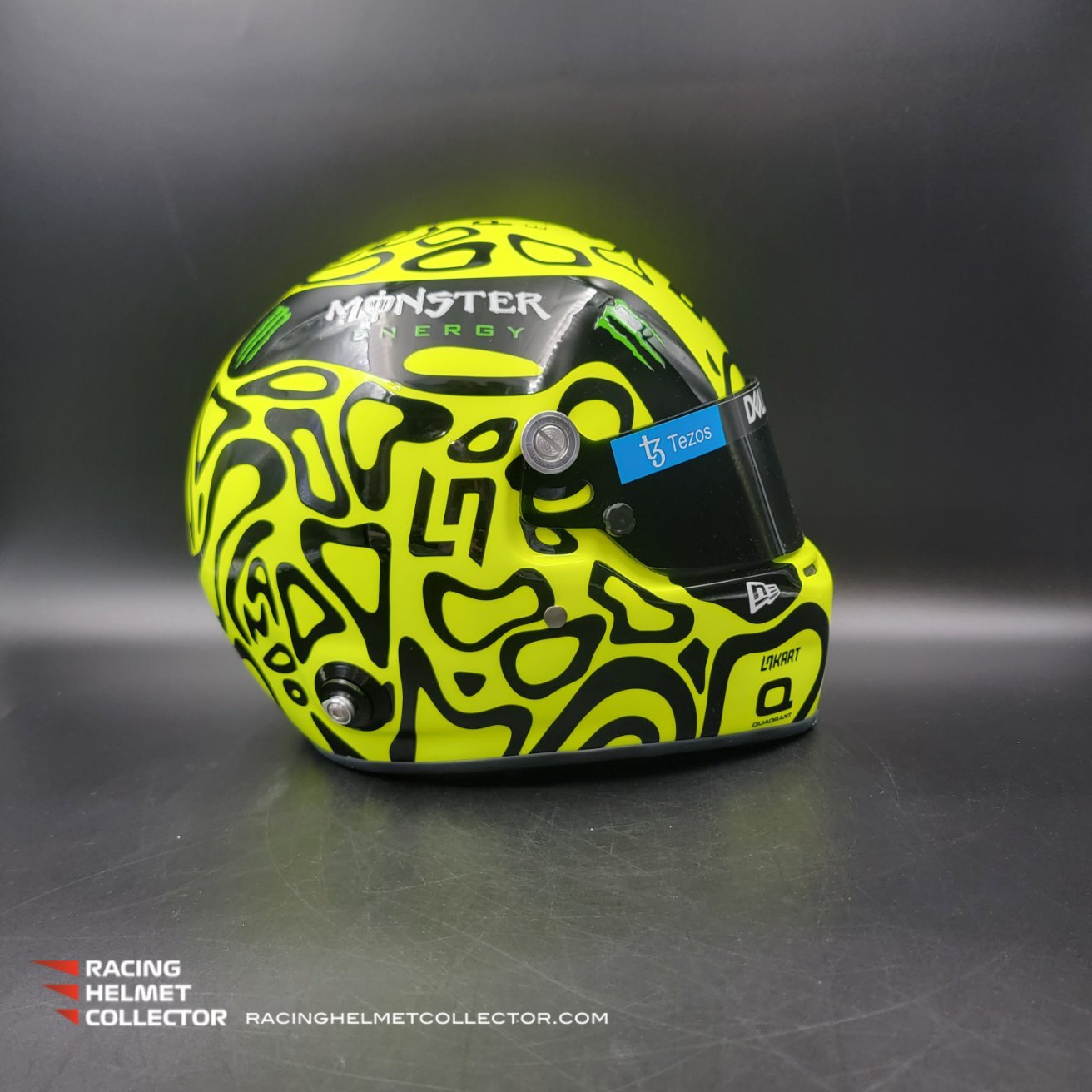 Lando Norris Signed Helmet 2024 Yellow Autographed Display F1 Helmet F ...