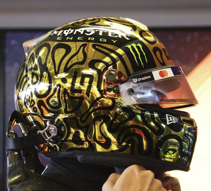 Presale: Lando Norris Signed Helmet 2025 GOLD CHAMPIONSHIP Tribute Aut ...