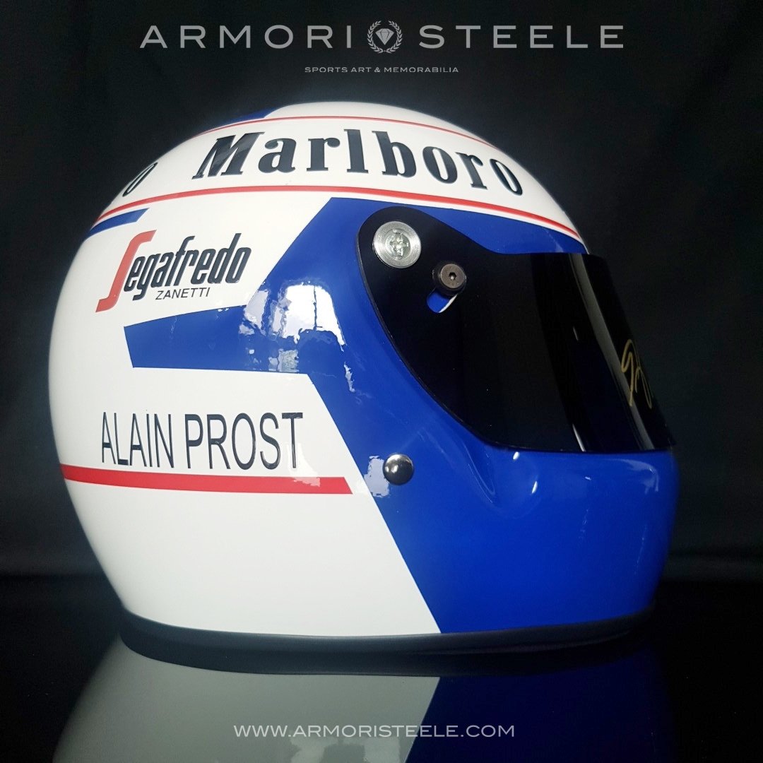 ALAIN PROST 1985 SIGNED AUTOGRAPHED F1 HELMET DISPLAY EDITION - SOLD ...