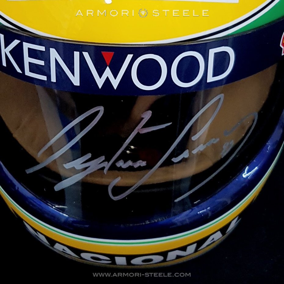 Ayrton Senna Signed Helmet 1993 Tribute Autographed Visor Full Scale 1 ...